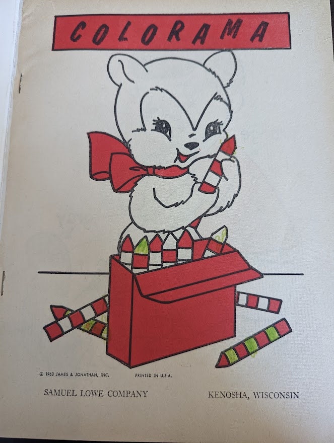 Vintage 1960 Colorama Coloring Book James and Jonathan Inc. - Etsy