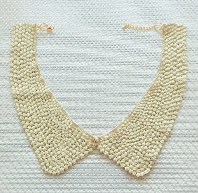 Vintage Look Gold Woven Lace Collar,peter Pan Collar in Gold,delicate ...