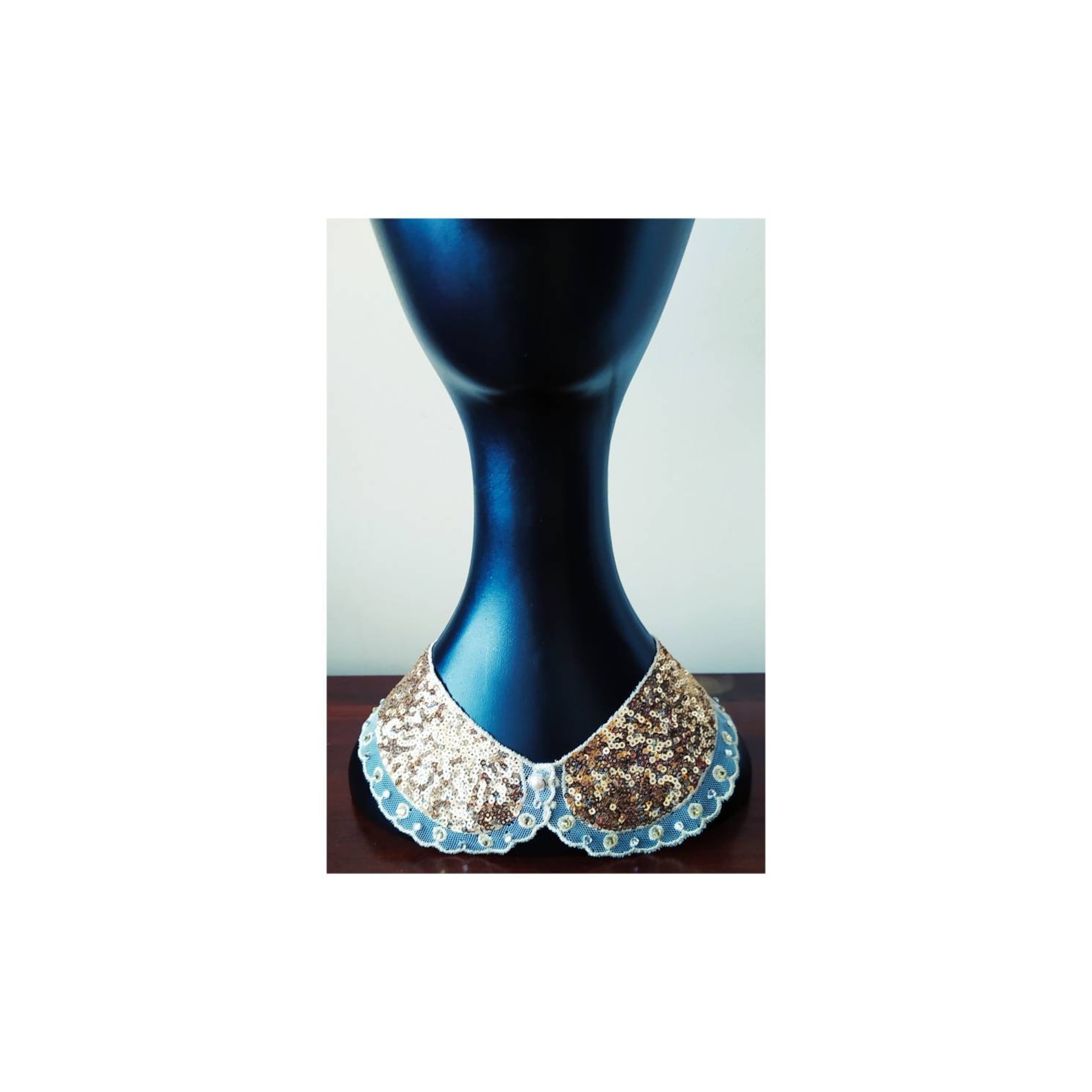 Gold Sequin Collar, Statement Collar,detachable Collar,delicate Collar ...