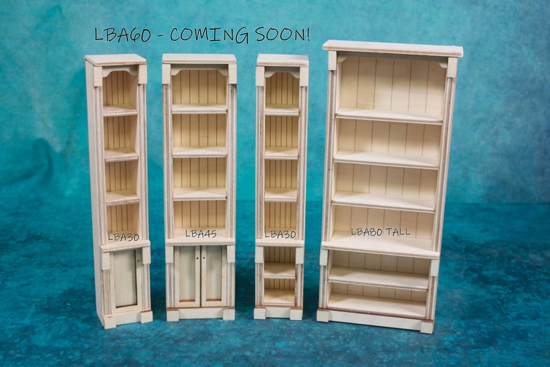 Library Book Shelf Kit Doll House Book Nook Diorama - Etsy