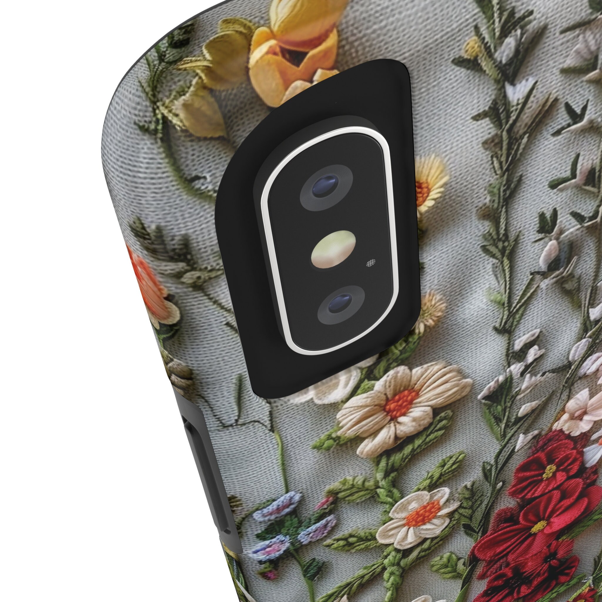 3D Wildflower Ribbon Embroidery Phone Case Floral Case WF2-1-PC - Etsy