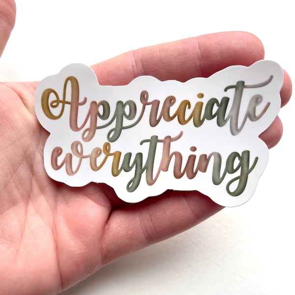 Appreciate Sticker - Etsy
