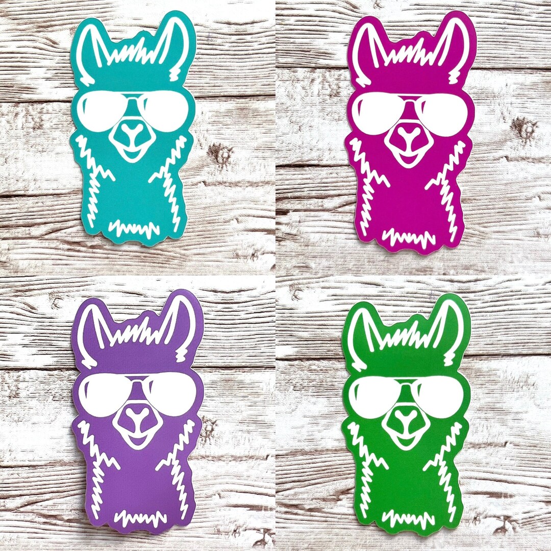 MATTE Vinyl Sticker, Decal, Waterproof, Llama - Etsy