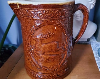 Stoneware Pitcher Antique | Etsy