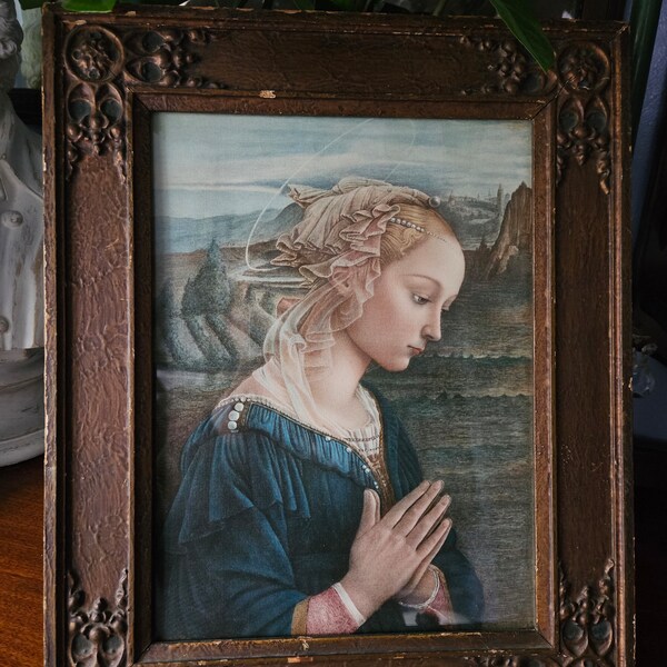 Antique Print of Mary - Etsy