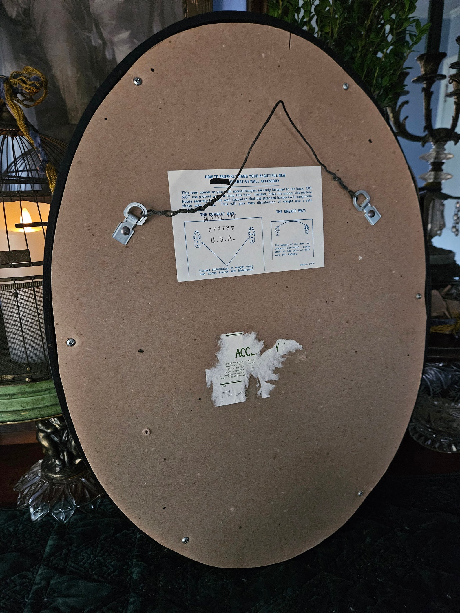 Large Oval Convex Frame Dried Flower Botanical Art Handmade - Etsy