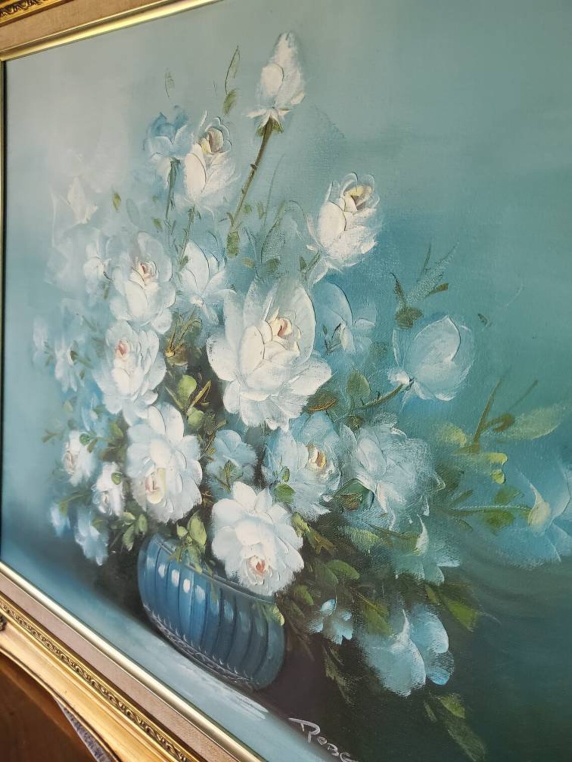 Original Oil Painting Signed Robert Cox Floral Art Vase of | Etsy