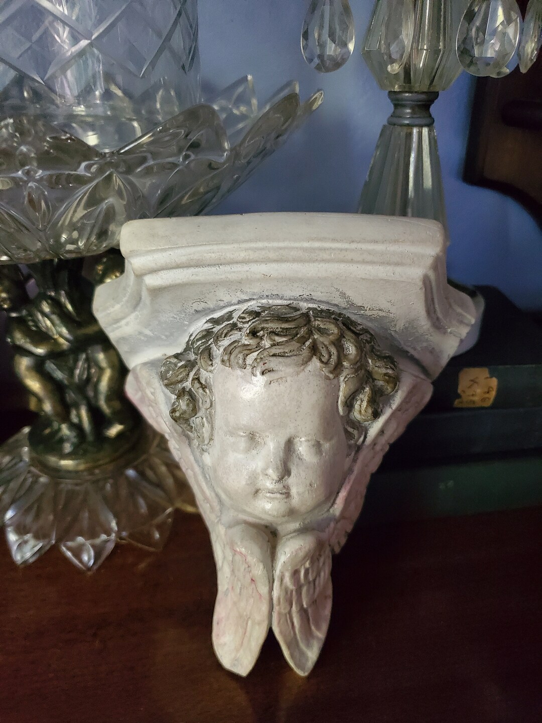 Vintage Studio 45 Cherub Shelf Angel Wings Wall Corbel - Etsy