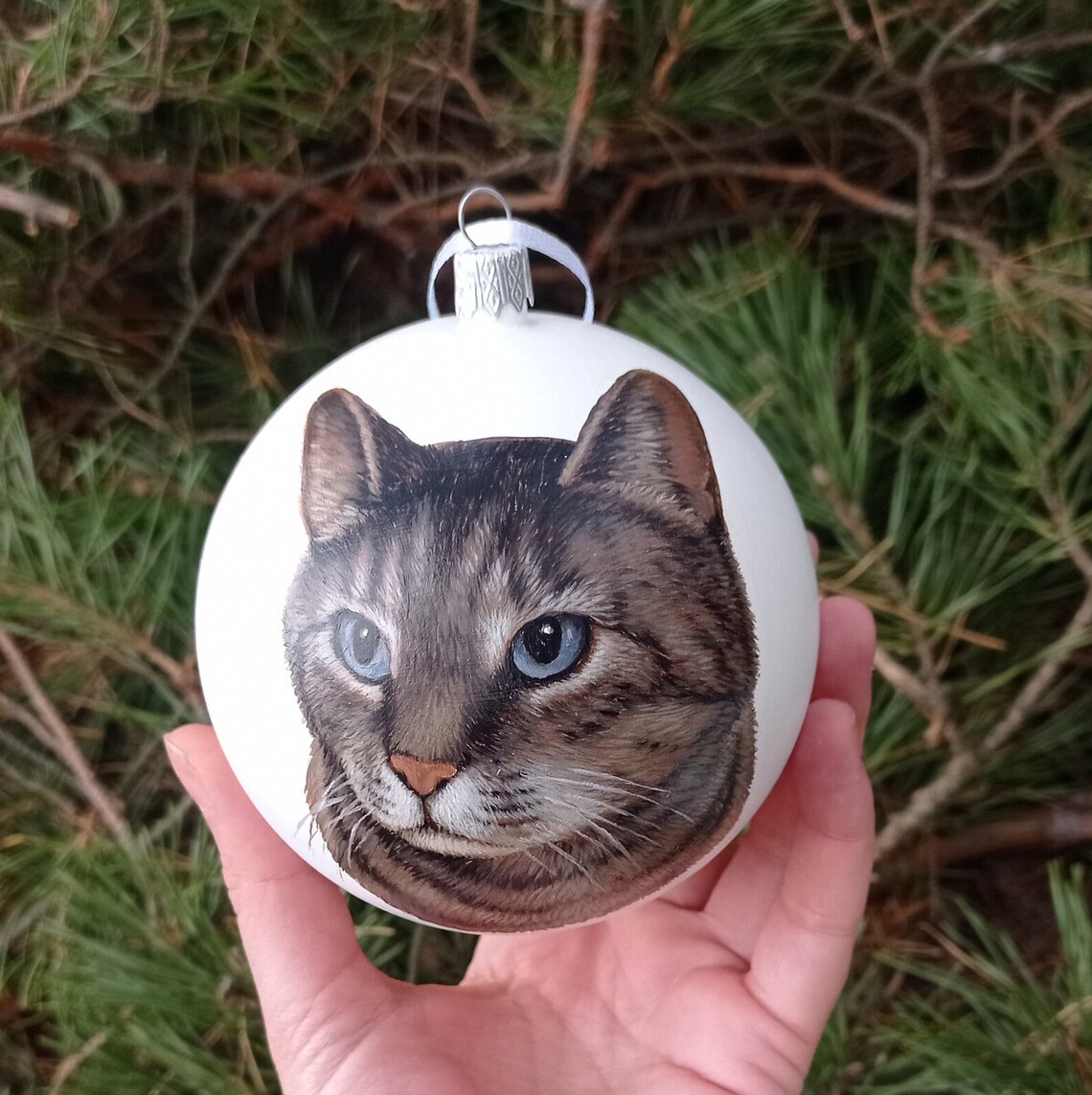 Cat Personalized Ornament Custom Pet Ornament Unique Pet Gift - Etsy