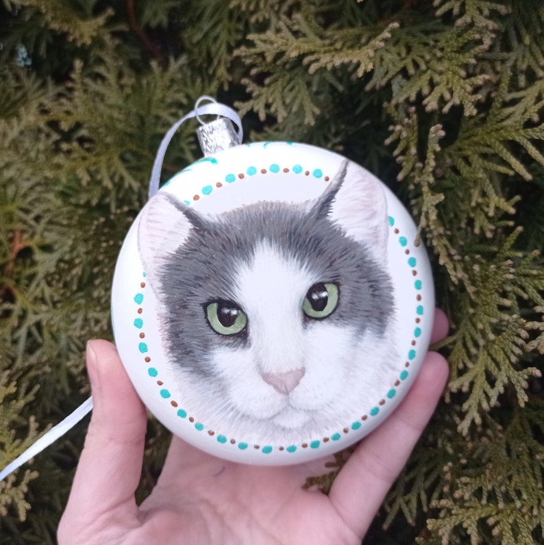 Cat Personalized Ornament Custom Pet Ornament Unique Pet Gift - Etsy