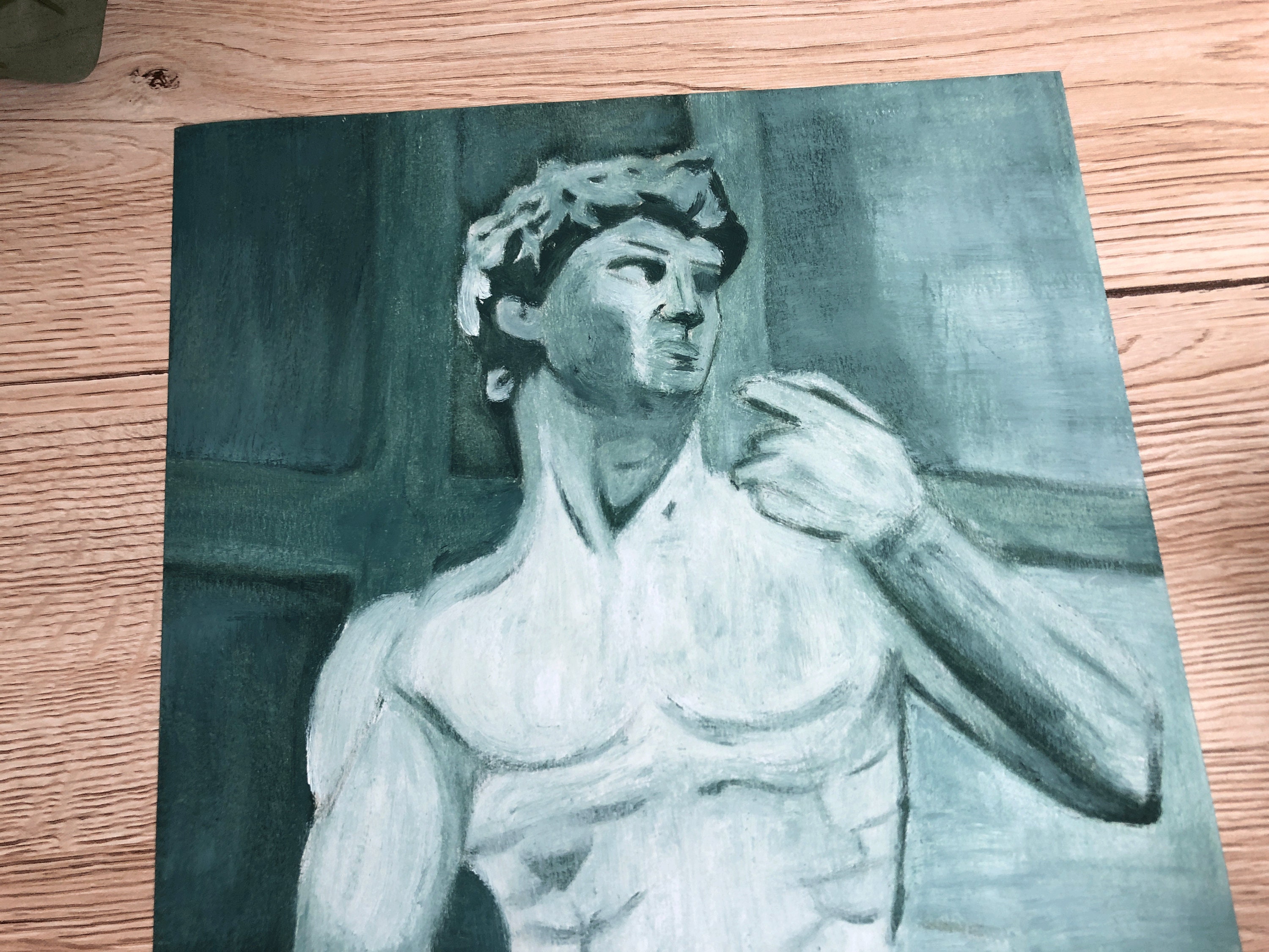 David - Pintura al óleo original - Etsy España