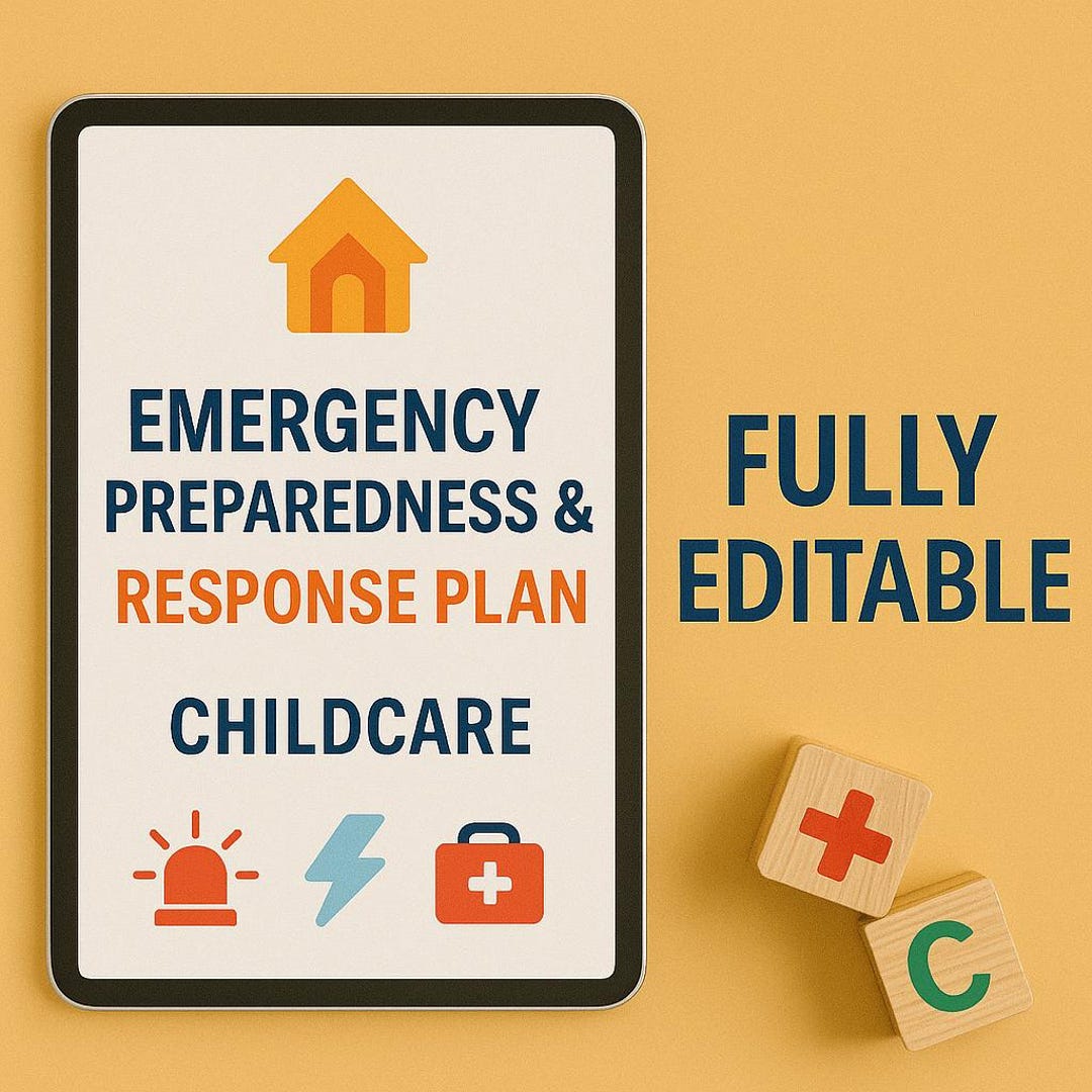 Daycare Emergency Preparedness Plan Template | Childcare Crisis ...