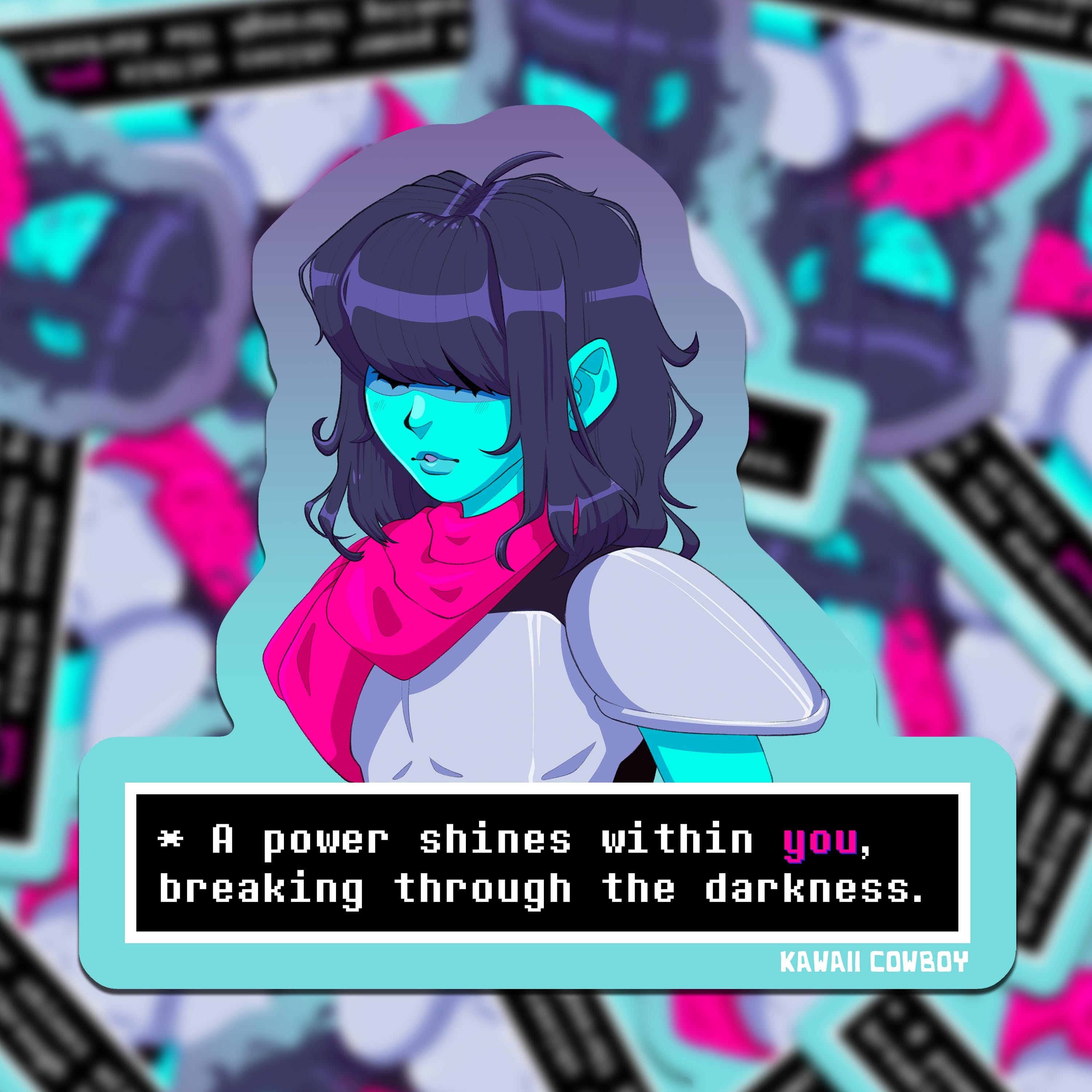 Deltarune and Undertale Sticker Pack, UTDR, Susie, Noelle, Kris, Ralsei ...