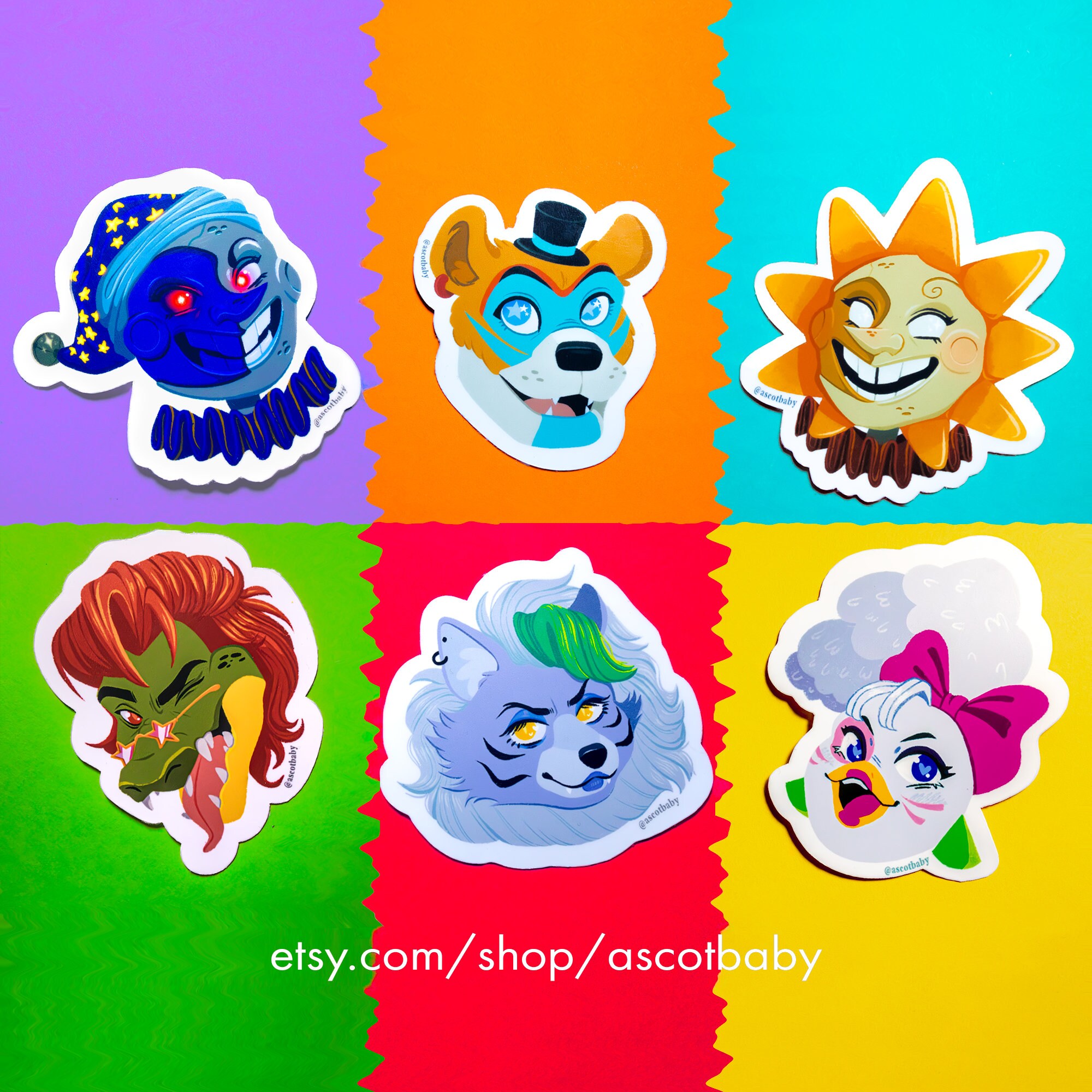 Glamrock Chica FNAF Sticker 3x2.5 Security Breach - Etsy
