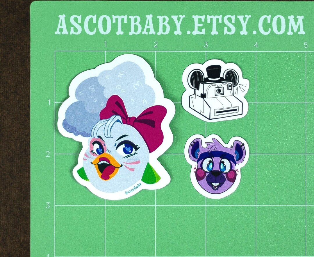Glamrock Chica Fnaf Sticker 3x25 Security Breach Etsy