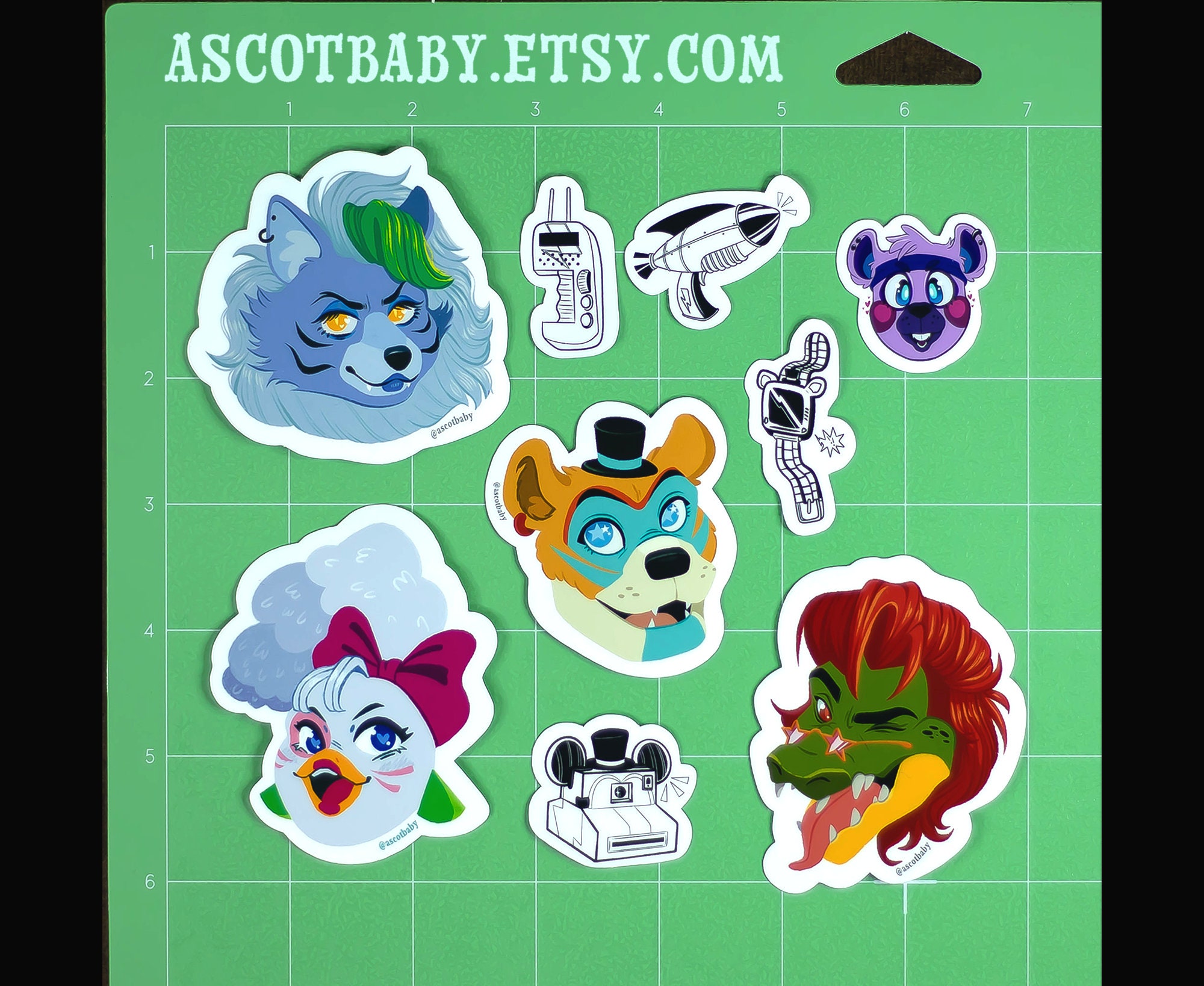 Glamrock Roxy FNAF 2.5 X 2.5 Sticker Security - Etsy