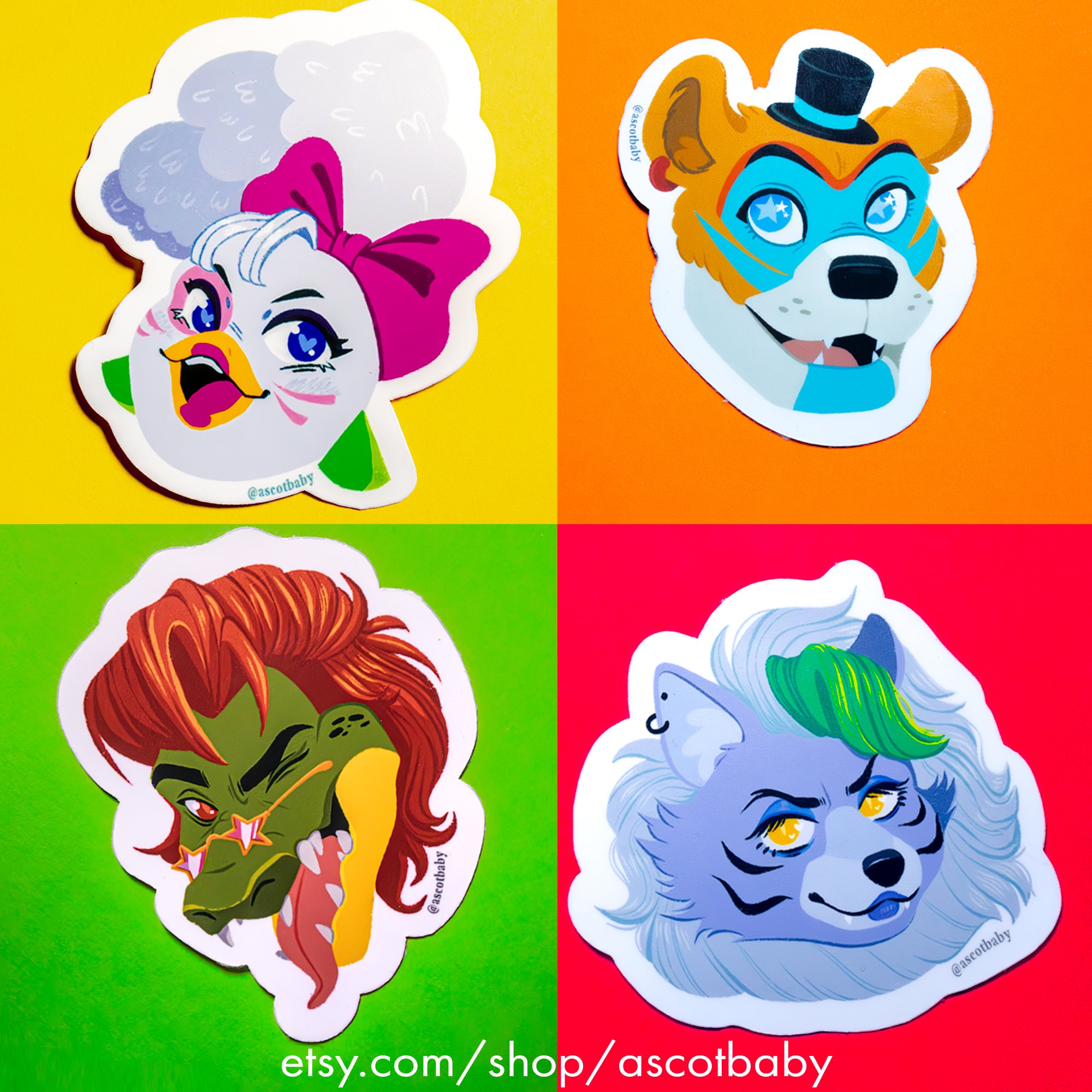 Glamrock Chica FNAF Sticker 3x2.5 Security Breach - Etsy