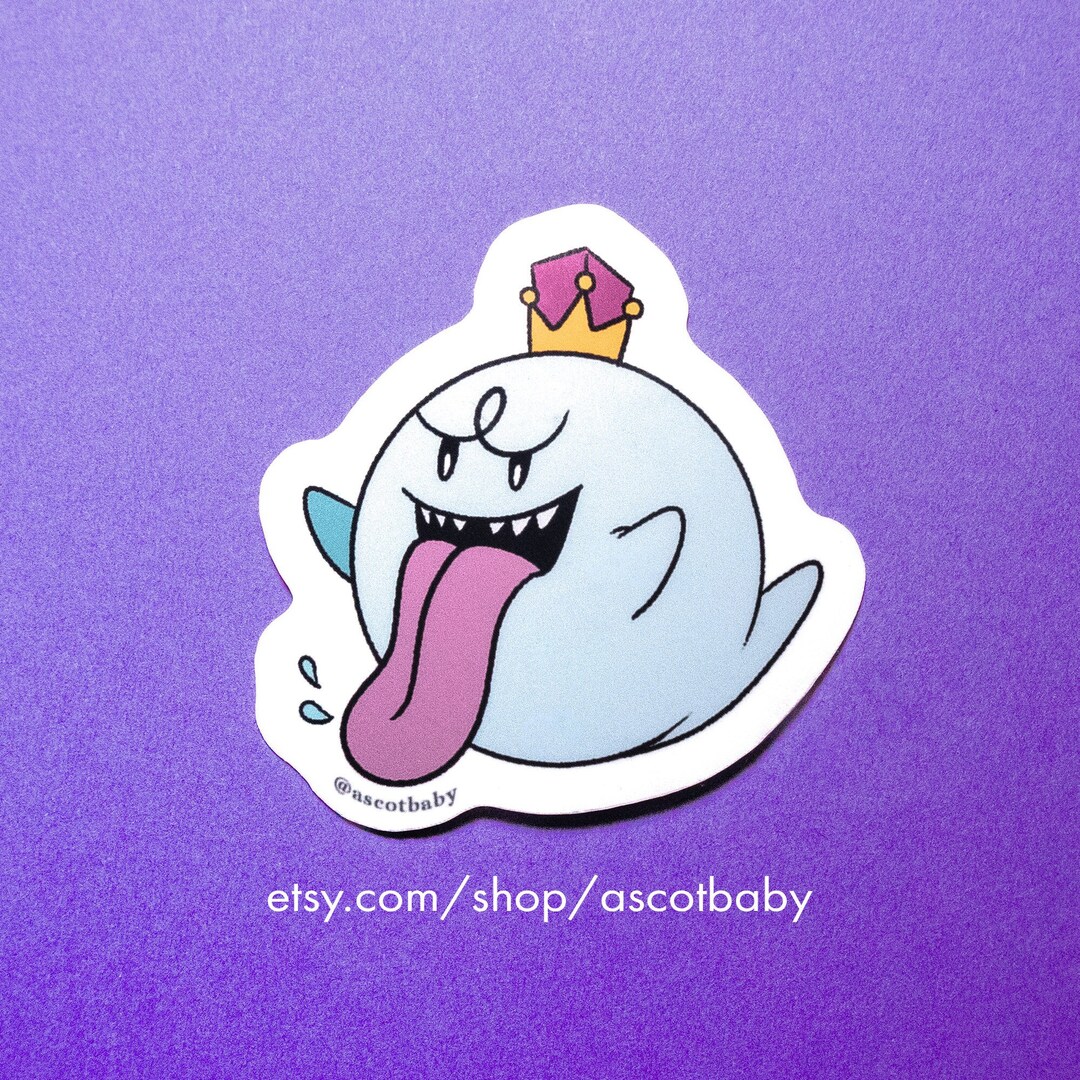 King Boo Sticker (super Mario Bros.) - Etsy