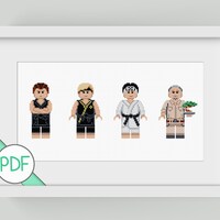 Karate Characters Cross Stitch Pattern, PDF INSTANT DOWNLOAD - Etsy