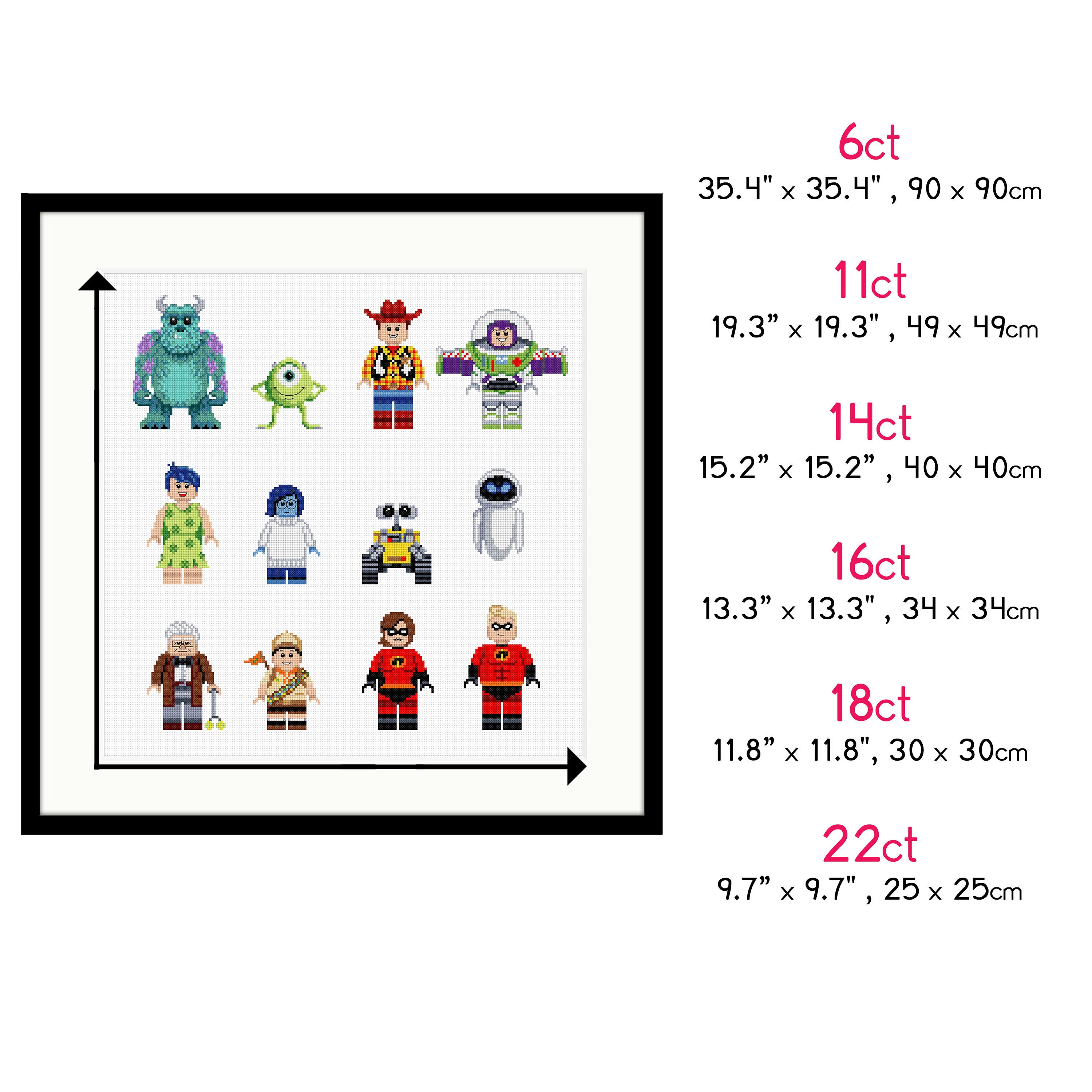Animated Characters Cross Stitch Pattern PDF INSTANT DOWNLOAD | Etsy