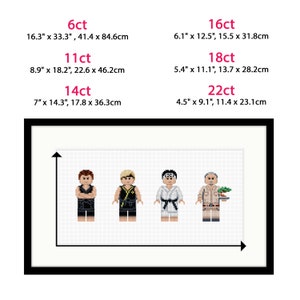 Karate Characters Cross Stitch Pattern, PDF INSTANT DOWNLOAD - Etsy