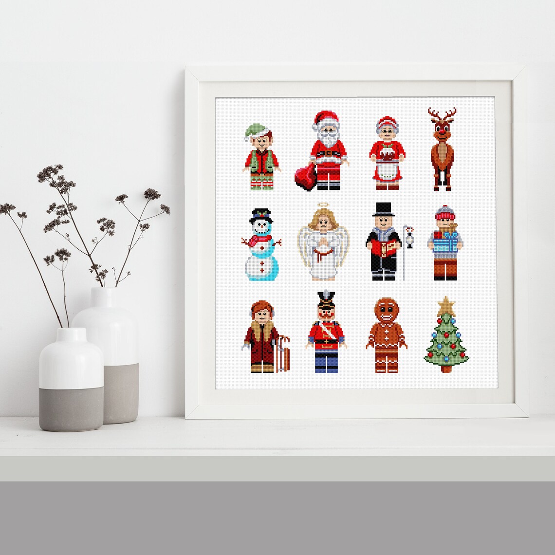 Christmas Characters Cross Stitch Pattern PDF INSTANT | Etsy
