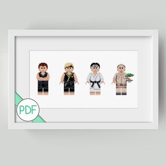 Karate Characters Cross Stitch Pattern PDF INSTANT DOWNLOAD | Etsy
