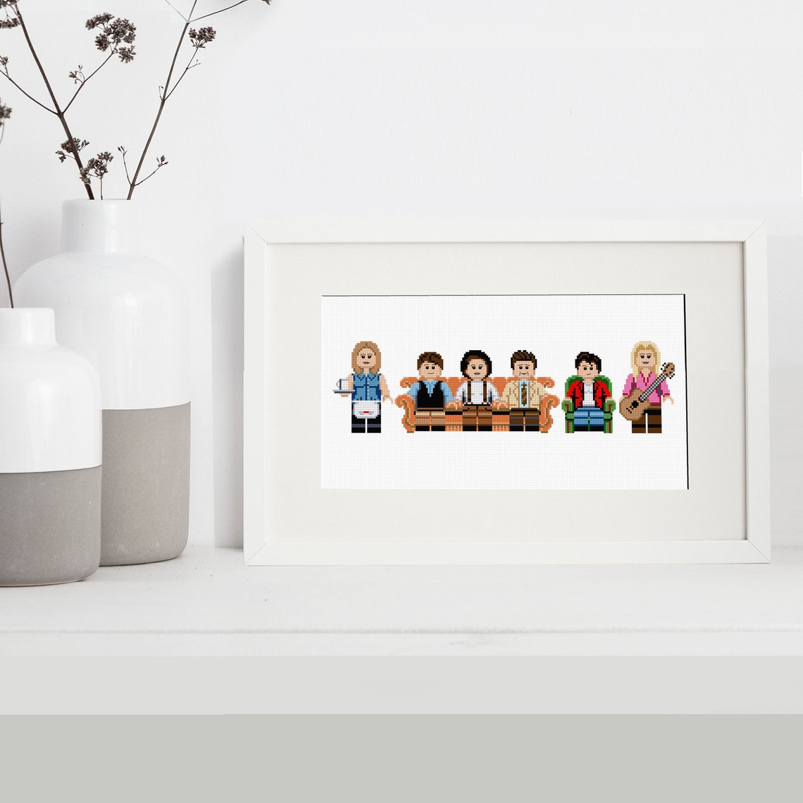Friend Characters Cross Stitch Pattern PDF INSTANT DOWNLOAD | Etsy