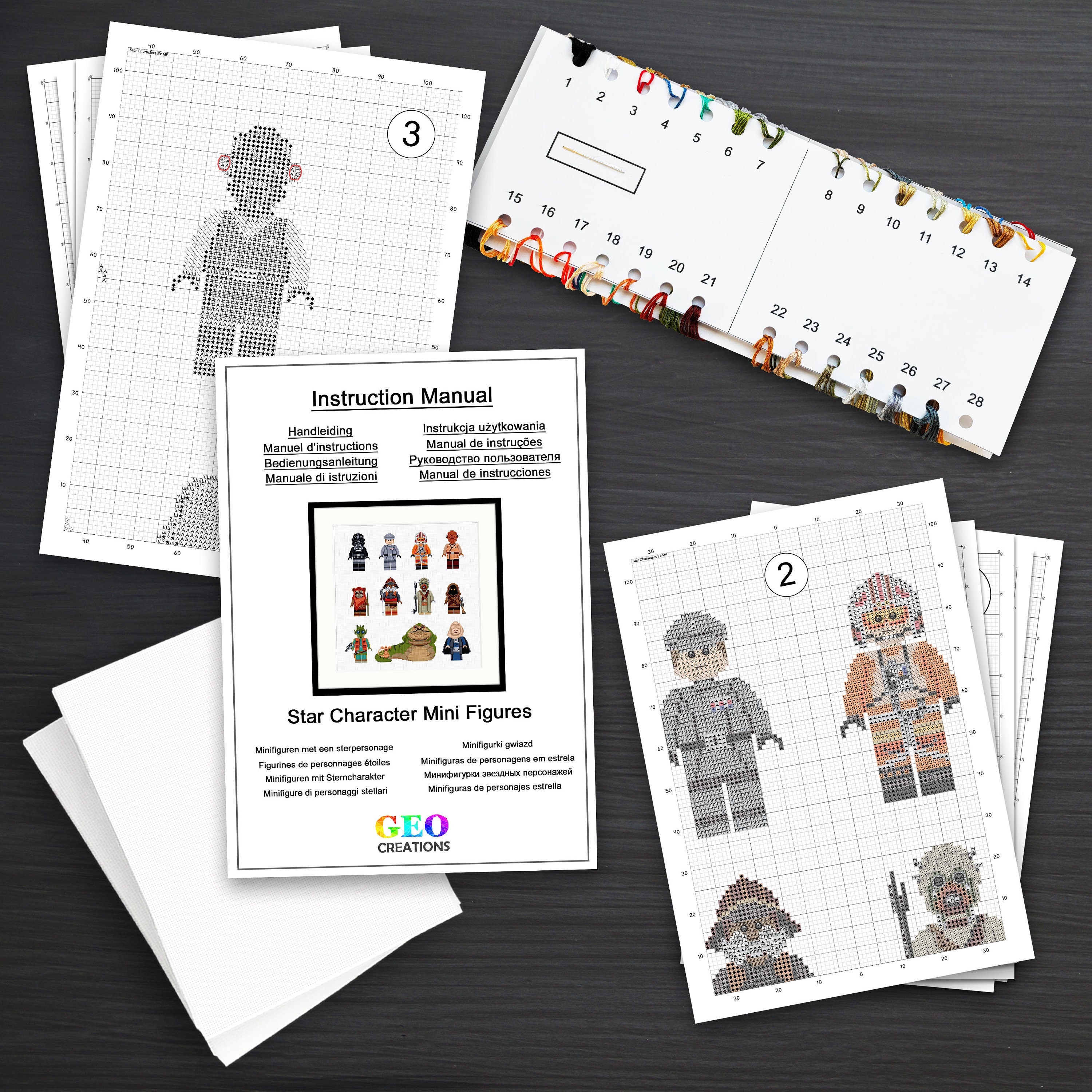 Cross Stitch Kit: Collection of Star Character Extras - Etsy UK