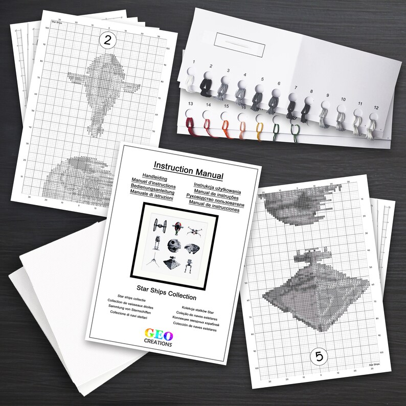 Cross Stitch Kit: Star Ships Collection - Etsy