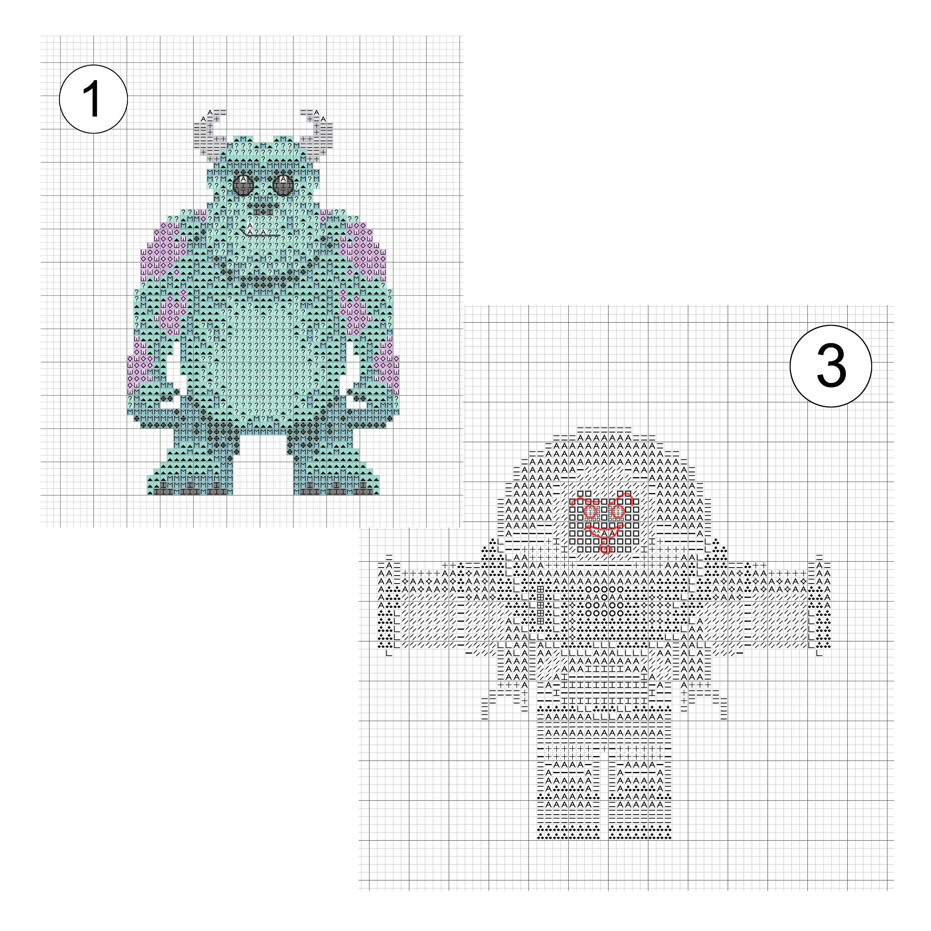 Animated Characters Cross Stitch Pattern, PDF INSTANT DOWNLOAD - Etsy UK