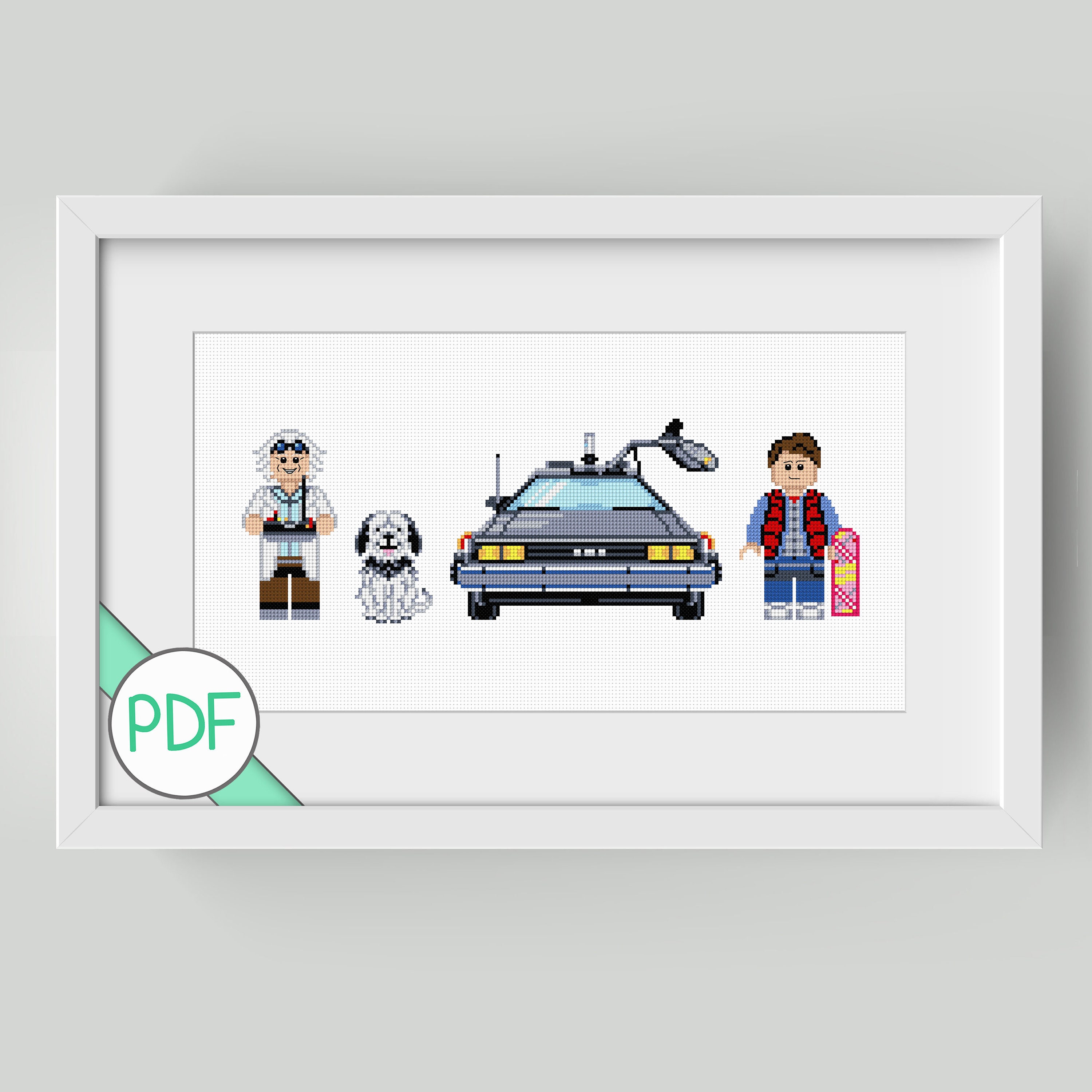 Cross Stitch Pattern: Return to the Future Characters, PDF INSTANT ...