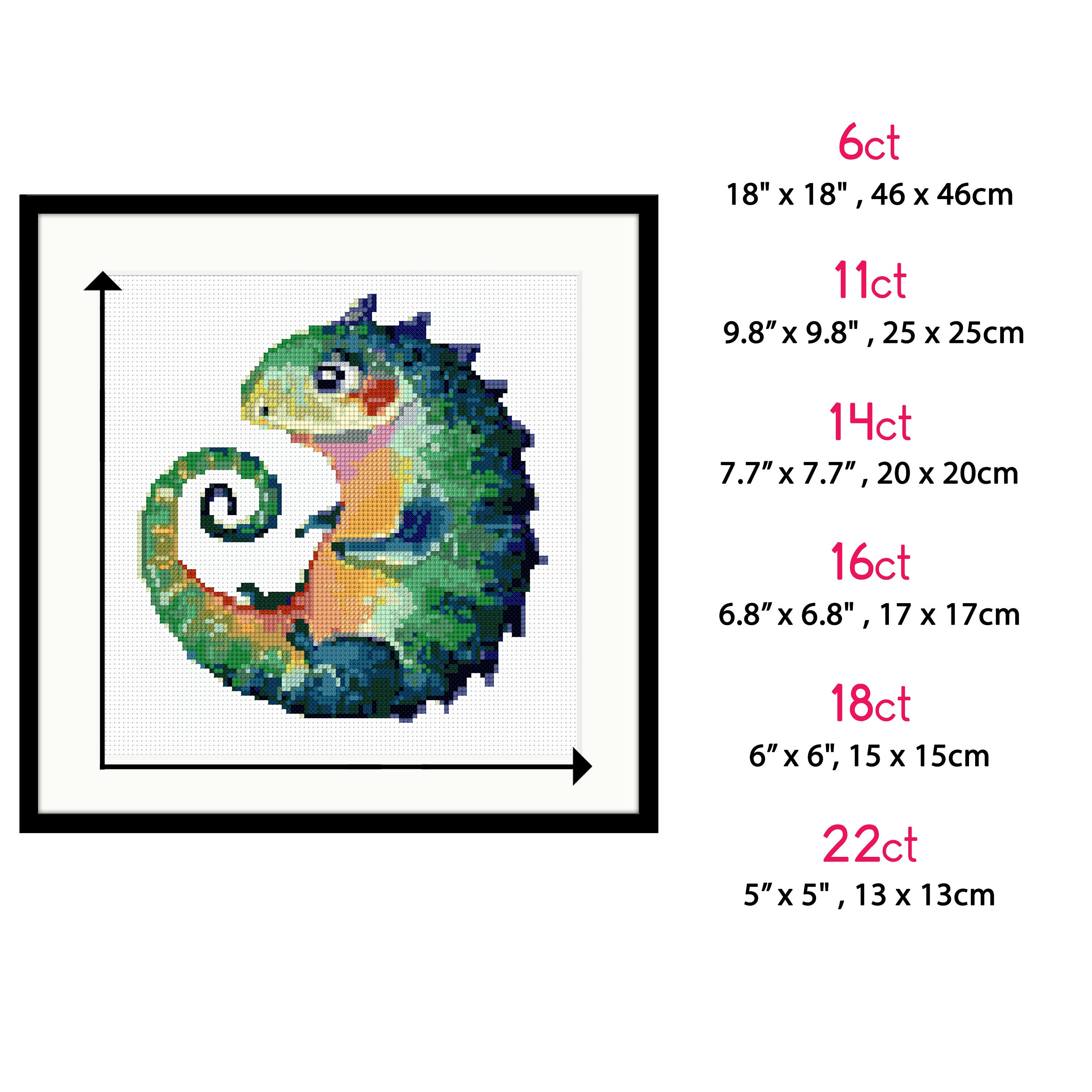 Baby Lizard Cross Stitch Pattern, PDF INSTANT DOWNLOAD - Etsy