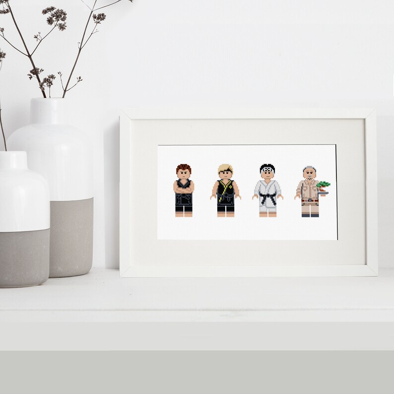 Karate Characters Cross Stitch Pattern, PDF INSTANT DOWNLOAD - Etsy