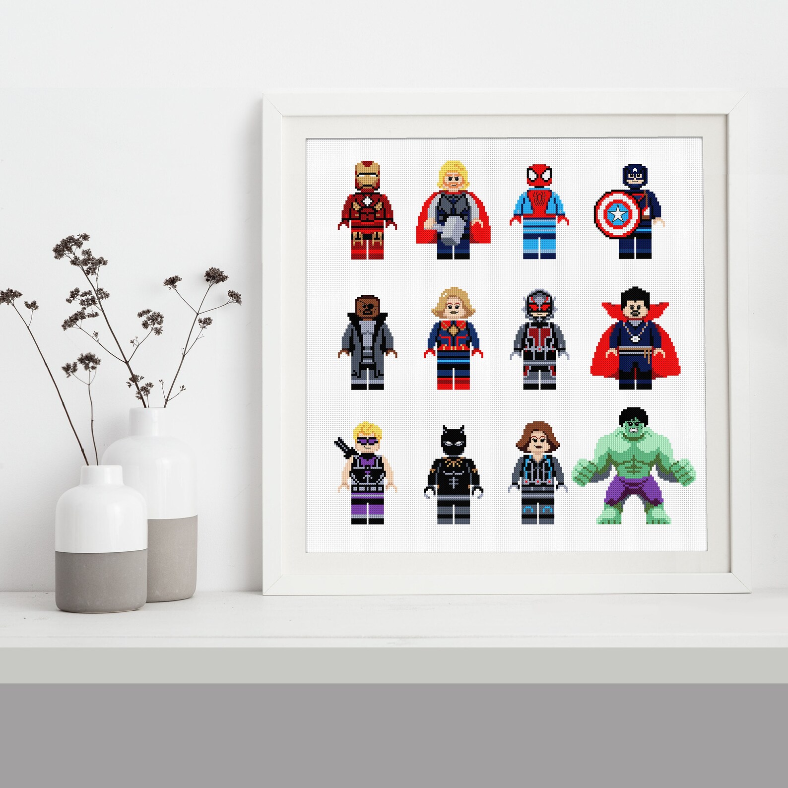 Cross Stitch Pattern: Collection of Comic Book Superhero - Etsy