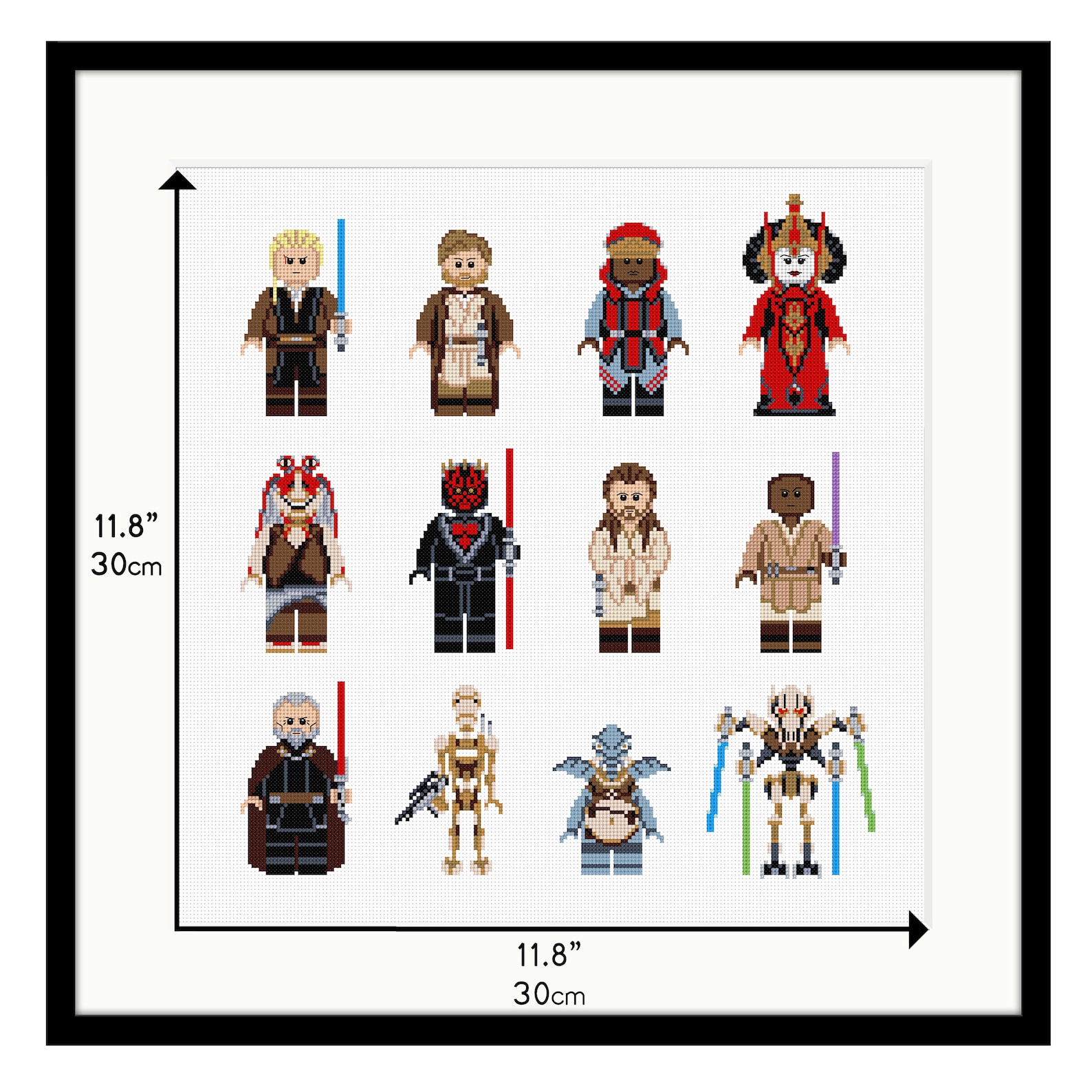 Cross Stitch Kit: Collection of Star Characters Prequel - Etsy UK