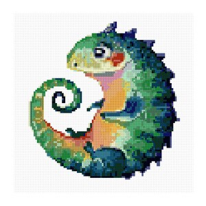 Cross Stitch Pattern: Baby Lizard , PDF INSTANT DOWNLOAD, Pattern ...