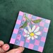 Checker Flower Painting Original Painting Original Flower Painting ...