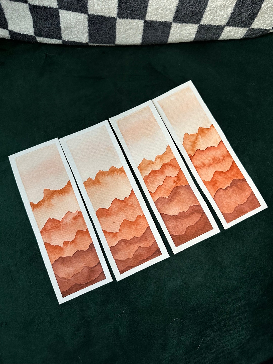 Mountain Bookmarks - Watercolor Bookmarks - Bookish Gifts - Handmade ...