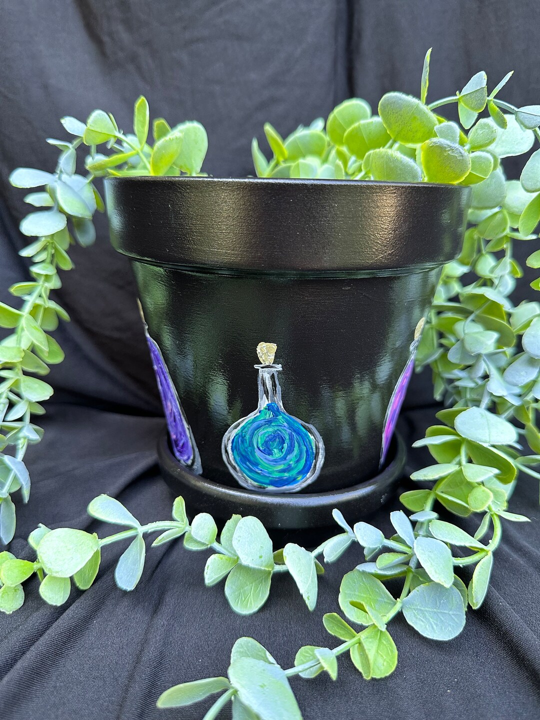 Potion Pot, Potion Planter, Spell Bottle Plant Pot, Witchy Planter ...