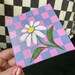 Checker Flower Painting Original Painting Original Flower Painting ...