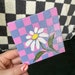 Checker Flower Painting Original Painting Original Flower Painting ...