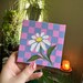 Checker Flower Painting Original Painting Original Flower Painting ...