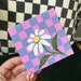 Checker Flower Painting Original Painting Original Flower Painting ...