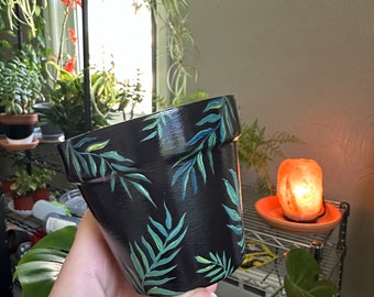 Galaxy Painted Plant Pot - Painted Pot - Hand-painted Planter - Cute ...