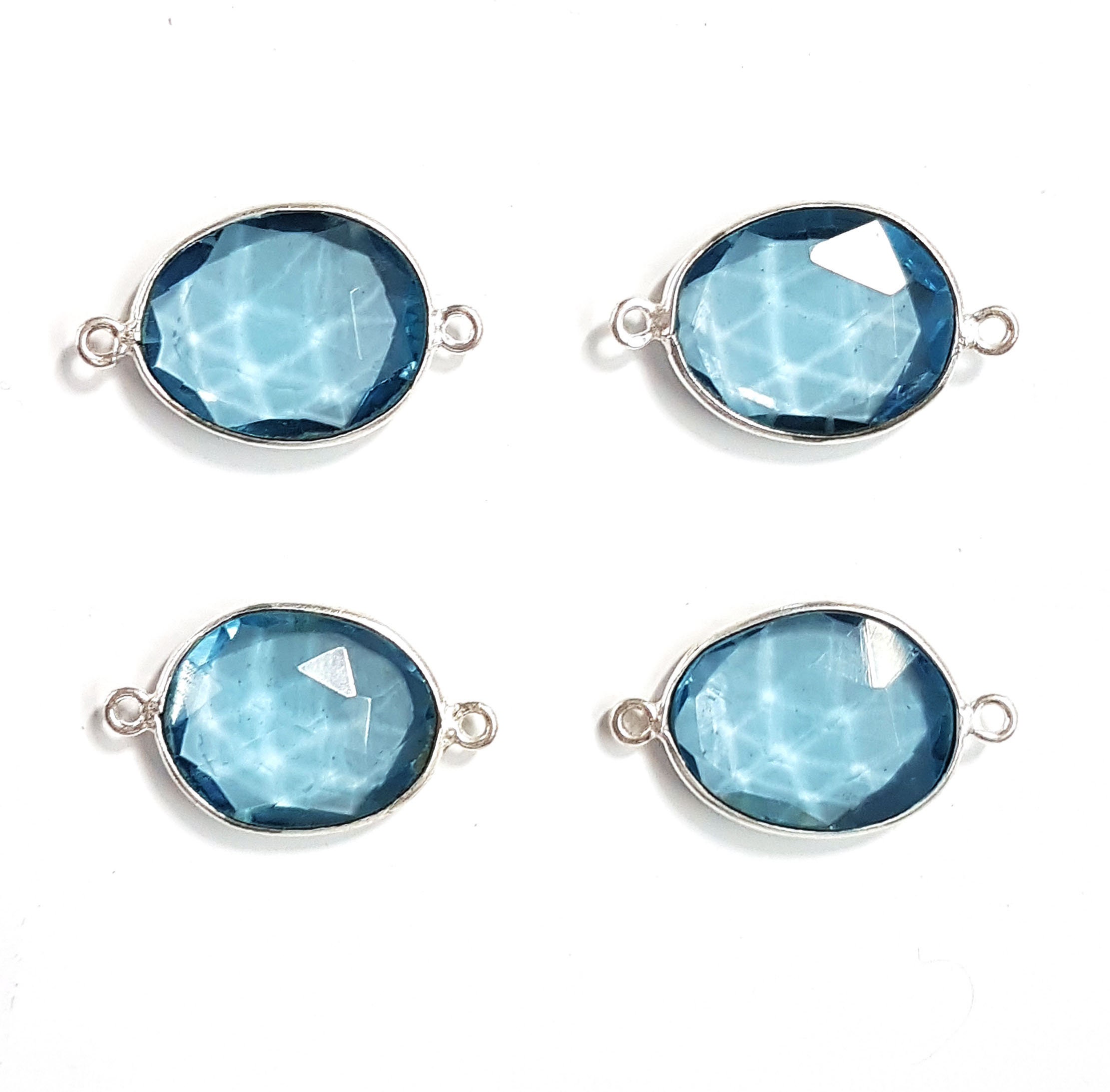 4 piezas. Natural AAA calidad azul topaz cuarzo piedras - Etsy España