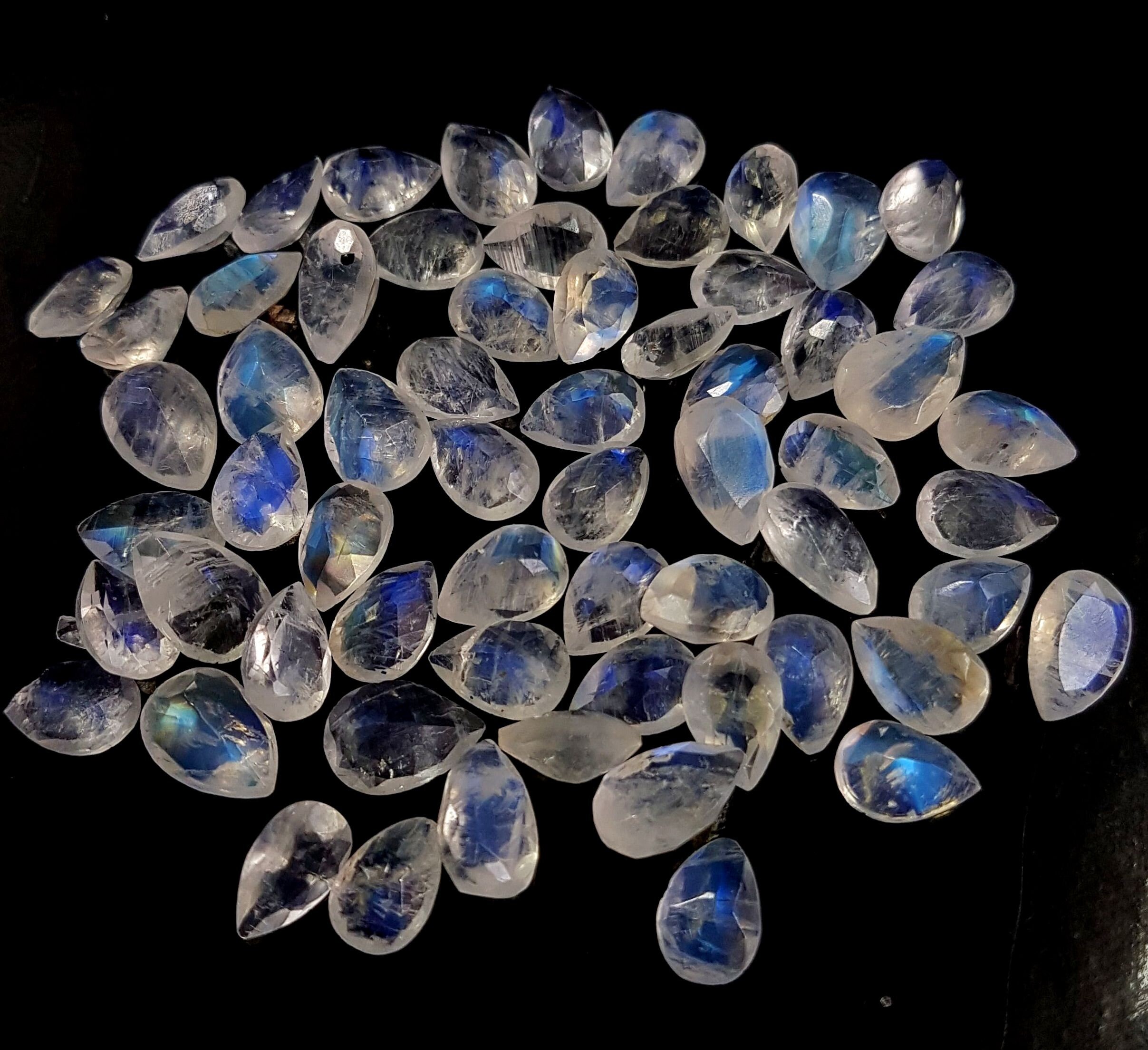 Wholesale Rainbow Moonstone Gemstone Pear Shape Faceted - Etsy