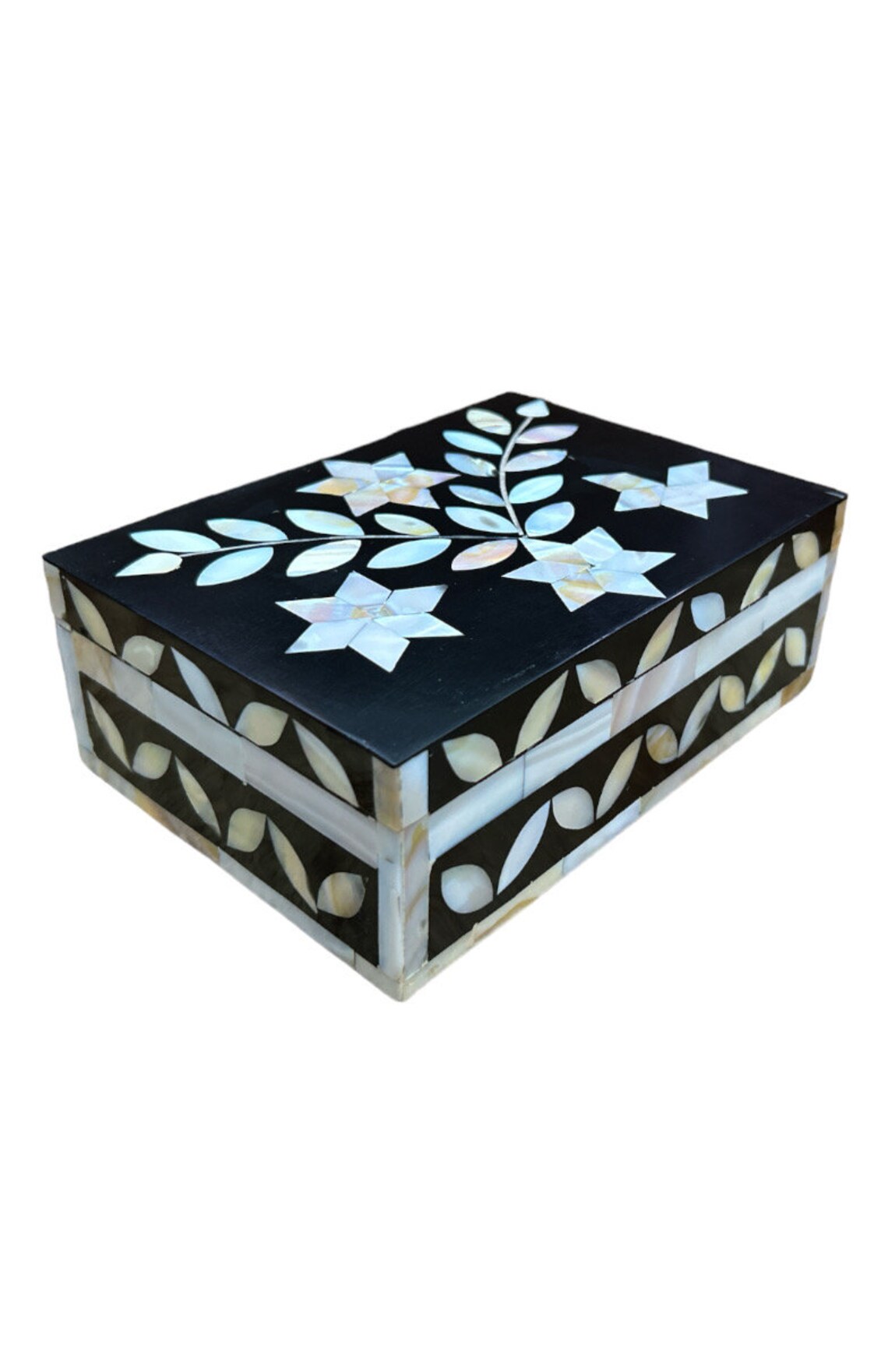 Mother of Pearl Inlay Decorative Box 5X7X2.5 Inch or 12.5/18/6.5 Cms - Etsy