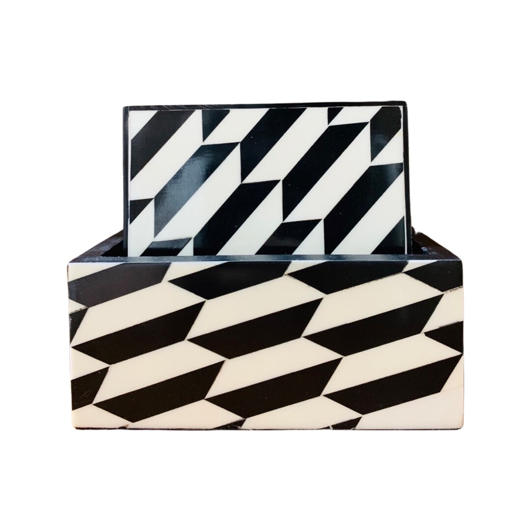 Bone Inlay Coasters ( Set of 4 ) - Etsy