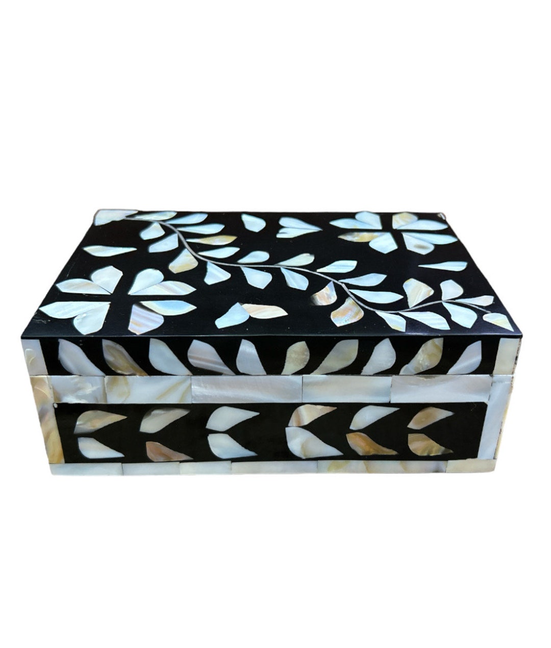Mother of Pearl Inlay Decorative Box 5X7X2.5 Inch or 12.5/18/6.5 Cms - Etsy